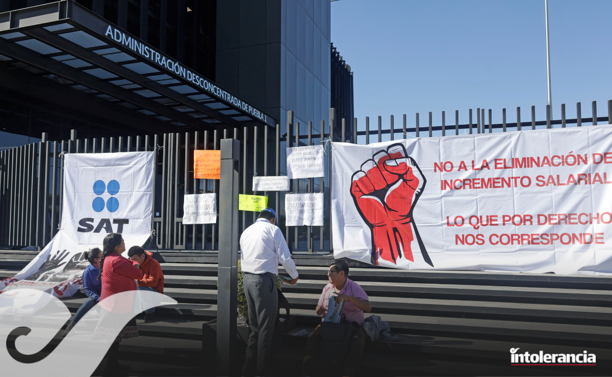 Paro nacional del SAT alcanza a oficinas en Puebla